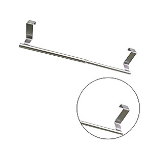 BUGUUYO 2pcs Towel Holder Towel Rack for Kitchen Hand Towel Stand Towel Rack for Bedroom Towel Rack for Closet Bath Towel Rod Kitchen Towel Hanger Stainless Steel Rack Bathroom Accessories