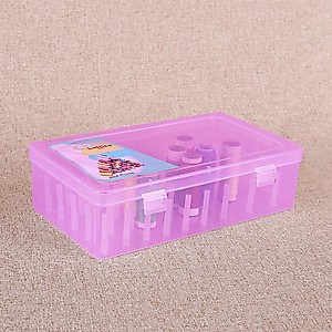 UGPLM Sewing Thread Storage Box Sewing Reel Case Spool Organizing Sorting Holder Embroidery Thread Organiser for Sewing Bobbin Threads Spools Gift