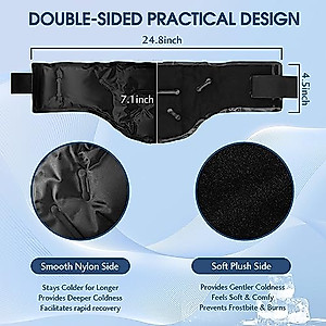 PRFCTLIFE Neck Ice Pack Wrap for Pain Relief, Cervical Ice Pack for Neck and Shoulders for Injuries, Swelling, Neck Stiffness, Sprains, and Cervical Surgery Recovery