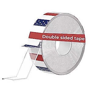 Lancord Double Sided Tape Heavy Duty (10FT), Clear Mounting Tape Strong Adhesive Strips Sticky Nano Tape, Multipurpose Removable Transparent Two Sided Poster Wall Tape (10FT x 1" x 0.07")