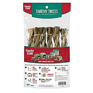 Oxbow Animal Health Timothy Club Timothy Twists 6 Count (Pack of 1)