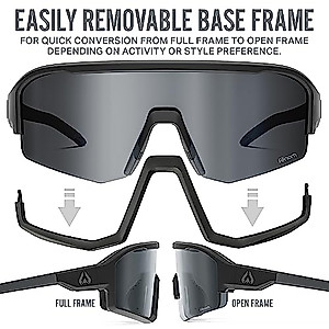 Wildhorn Radke MTB Cycling Glasses, UV400 Sports Sunglasses, Cycling Sunglasses for men & women w/ 3 Interchangeable Lenses