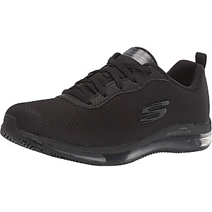 Skechers womens Skech-air Sr Health Care Professional Shoe, Black, 10 US