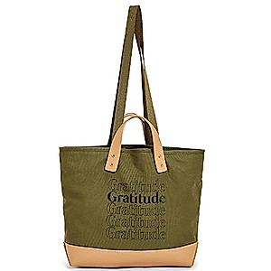 Like Dreams Canvas Everyday Gracious Top Handle Women's Lightweight Fashion Inspiration Tote Bag (Olive)