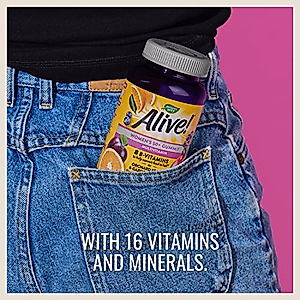 Nature’s Way Alive! Women’s 50+ Gummy Multivitamins, Essential Vitamins & Minerals, Supports Whole Body Wellness*, Vegetarian, Mixed Berry Flavored, 60 Gummies