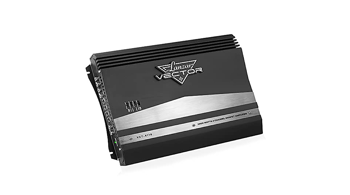 Lanzar 2000W 4-Channel MOSFET Amplifier for Car Audio