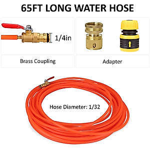 Solar Panel Cleaning Brush, 26 FT Adjustable Water Fed Pole Cleaning Kit, Solar Panel Cleaning Pole and Outdoor Window Washing Equipment