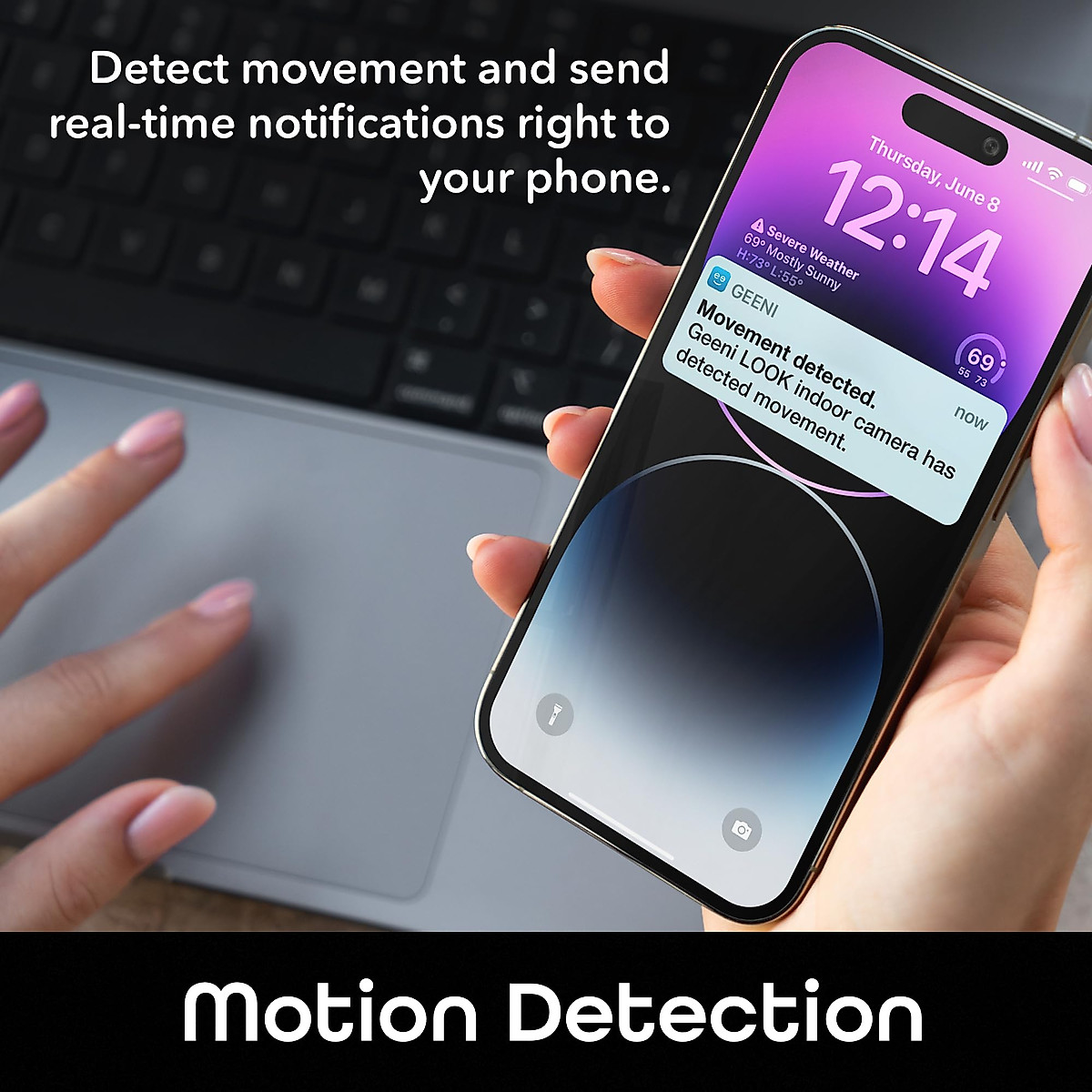 Geeni LOOK Indoor Smart Security Camera, 1080p HD Surveillance with 2-Way Talk and Motion Detection, Works with Alexa and Google Assistant, No Hub Required (1 Pack)