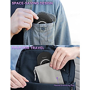 Consasy Magnetic Wireless Charger, Foldable Wireless Charger 3 in 1 Charging Station for Multiple Devices, Travel Charger for iPhone 14 13 12 Series, AirPods 3/2/Pro, iWatch 2-Ultra(Adapter Included)