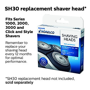 Philips Norelco S1560/81 Shaver 2100 Rechargeable Wet Electric Shaver, with Pop-up Trimmer, 0.851 Pounds