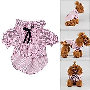 Pet Clothes for Large Dogs Female Dog Dress Spring and Summer Pet Clothing Spring Cute Pet Supplies (Small, Red)