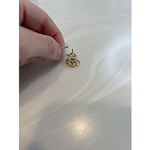 FIFTH CUE Gold Tone Flat Disc Nose Hoop 316L Surgical Steel Ring (20GA | 6MM | New XSmall!)