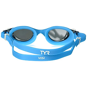 TYR Vesi Mirrored Women’s Fit, Silver/Teal/GRE, one Size