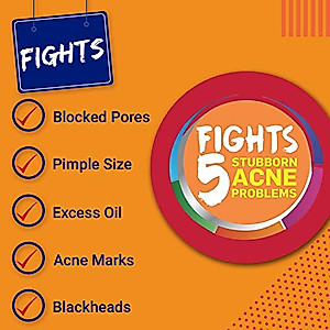 Clearasil Acne Treatment Facial Cleansing Pads, Stubborn Acne Control 5-in-1 Daily Pads, 90 Pads (Pack of 3)