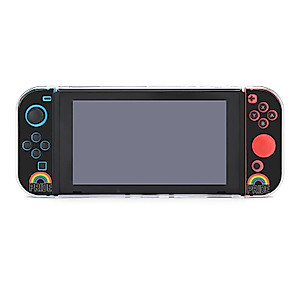 LGBT Gay Pride Rainbow Flag Protective Case Cute Design Hard Cases Cover Game Shell for Switch