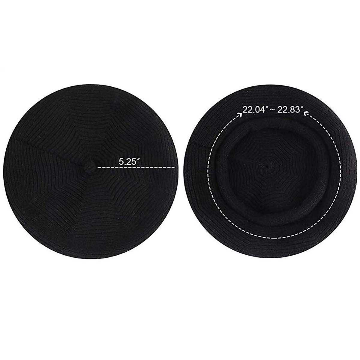 French Style Beret Hats for Women Knit Artist Hats Classic Solid Color Warm Beanie Hat