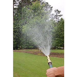 Hose Nozzle ~ Solid Brass ~ Adjustable Spray Patterns ~ Made in USA ~ with Bonus High Pressure Sweeper Nozzle