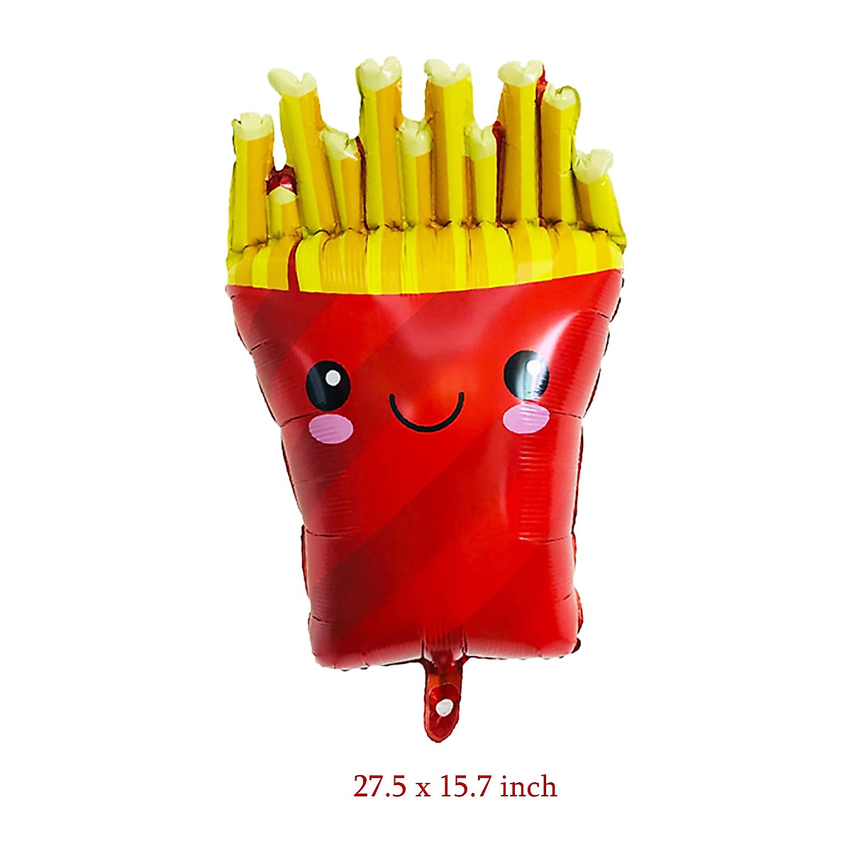10Pcs French Fries Balloons Hamburg Balloons Food Birthday Foil Balloons for Birthday Fast Food Snacks Themed Party Decorations Supplies