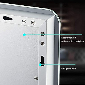 OBIOZZ Bedroom Floor Standing Mirror LED Mirror Full Length Dressing Mirror 65"x22" Large Rectangle Floor Mirror Wall Mirror with Smart Touch Button