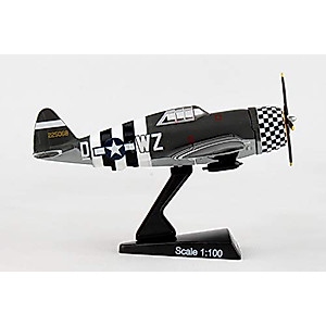 Daron Postage Stamp P-47 Thunderbolt Snafu 1/100 PS5359-3,Black