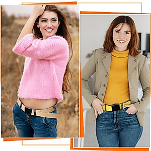 Yahenda 20 Pcs Web Belt for Men Women Belt Adjustable Canvas Belt Buckle Cut to Fit Golf Belt Strap Belt Casual Web Belt with Flip Top Military Buckle, 20 Colors