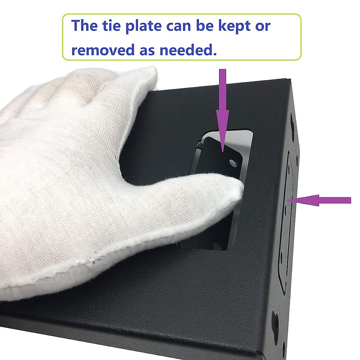 Jingchengmei Portable Electronic Device Mount, Black, Wall Mount Bracket, Compatible with PTZ Cameras, Loading Weight Capacity: 8 Pounds