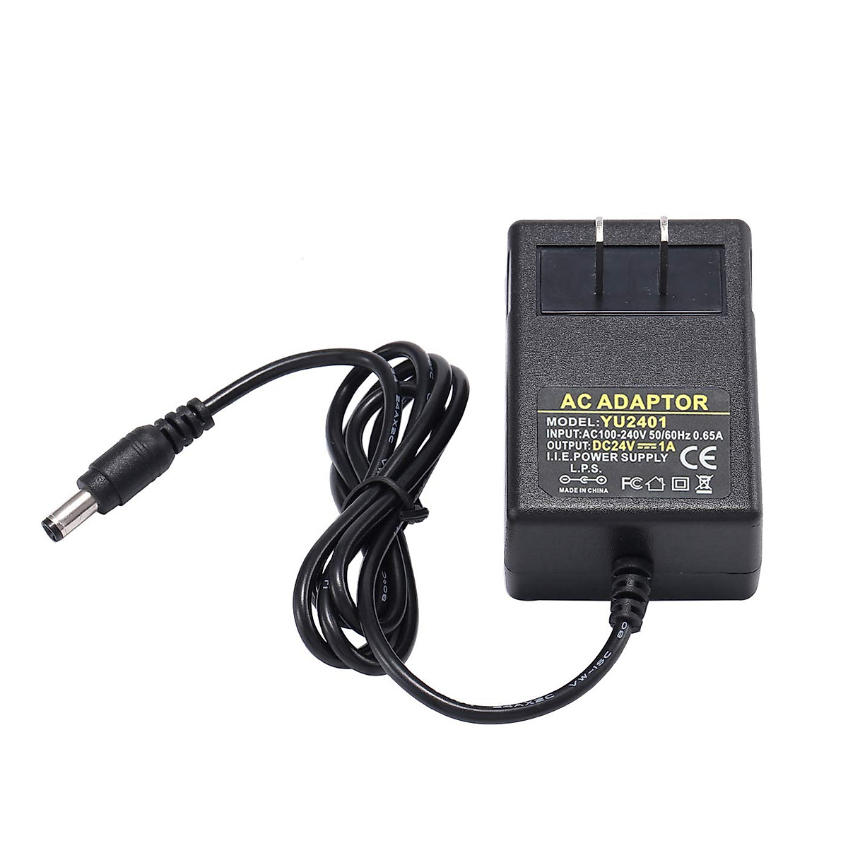 24V 1A Power Adapter Supply - AC to DC 24 Volt 1000mA 500mA Available 5.5x2.5mm-2.1mm Tip 24V/1A 24W for Oil Diffuser Humidifier WiFi Camera, GPS, Webcam, Router (3.6Ft Cable)