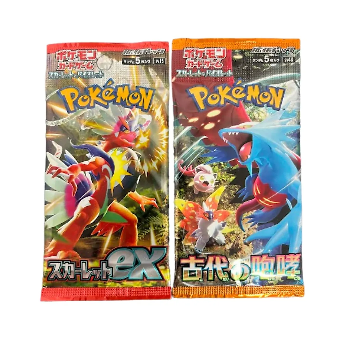 Random Pokemon Japanese Booster Pack Lot of 4
