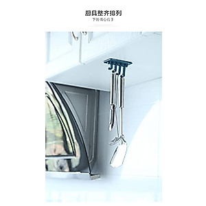 NA Creative Organ Hook Kitchen Wall-Mounted Nail-Free Hanger Behind The Door Bathroom no Traces on The Walls Plastic Bathroom Adhesive Hook