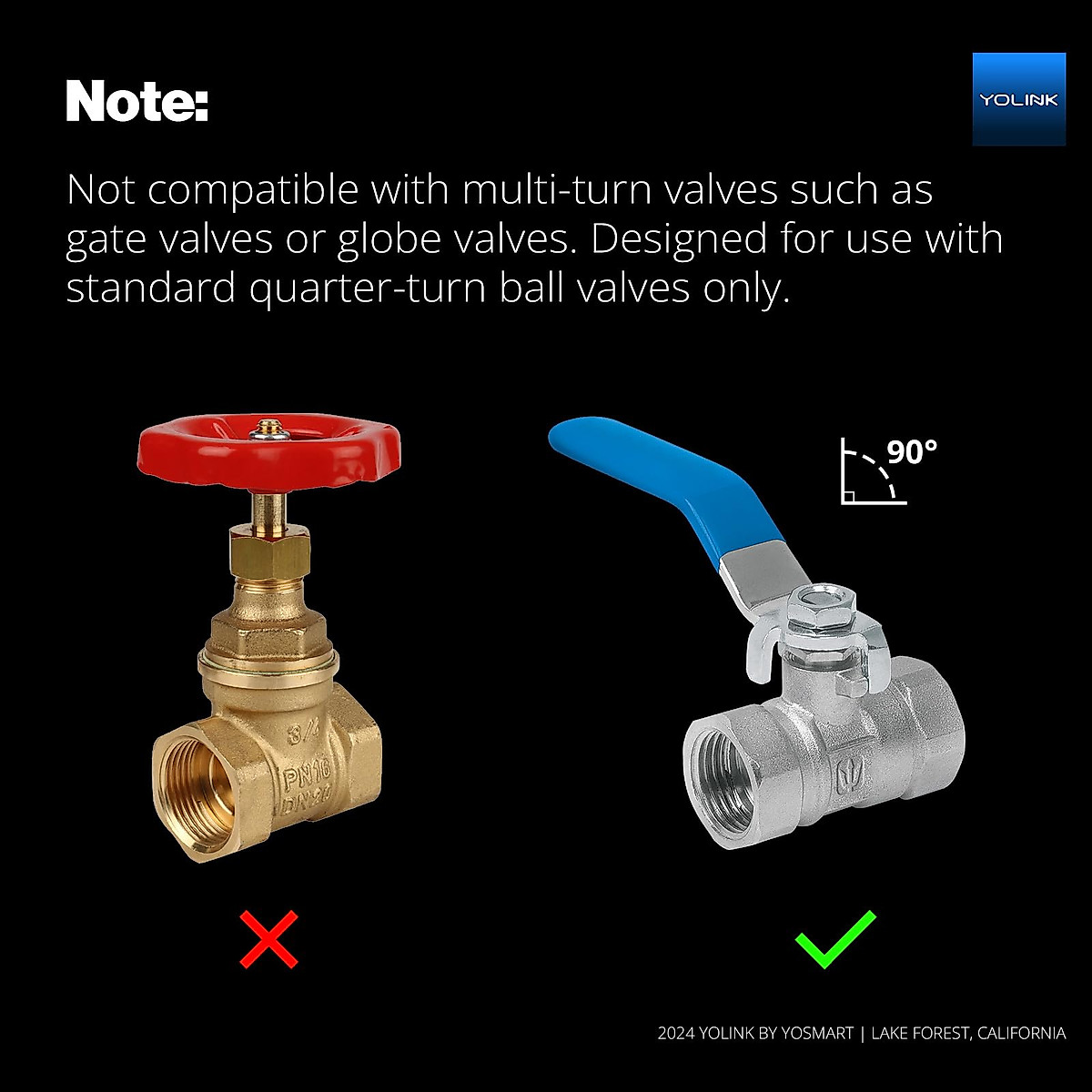 YoLink Smart Water Valve Controller, with Bulldog Water Valve Manipulator, Easy No-Plumber DIY Installation, Remote Control, Compatible with Alexa/Google Assistant, IFTTT - YoLink Hub Required…