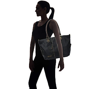 CHALA Laser Cut Crossbody Shoulder bag Tote Bag Faux Leather Black (Yorkie Terrier)