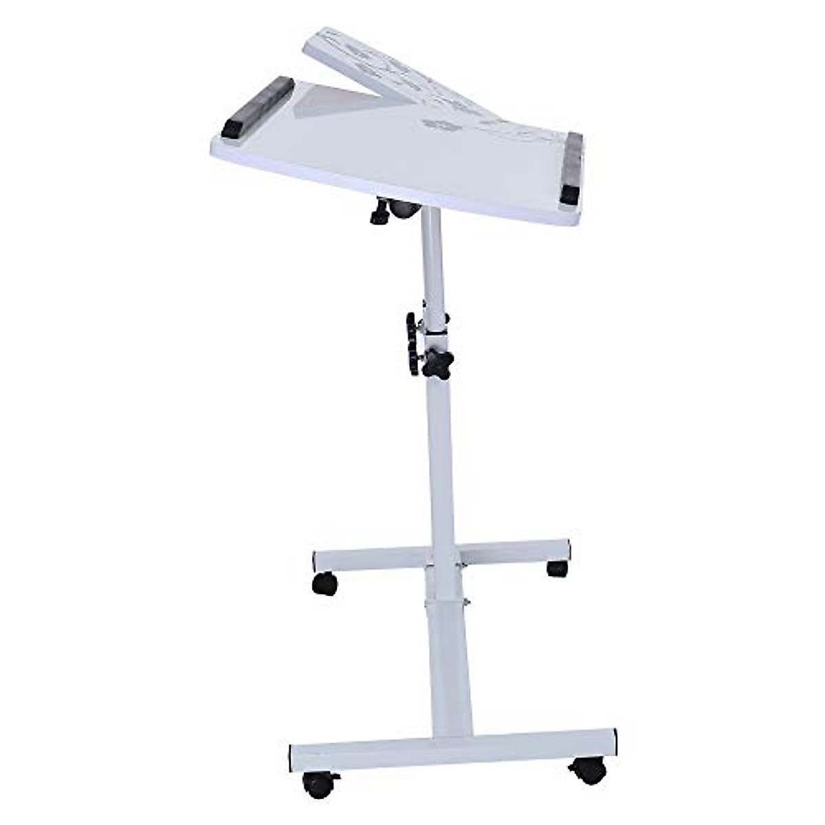 Household Computer Task Desk Office Table,Can Be Folded and Adjusted Angle,Adjustable Height,Removable,2 Separate Tabletop,Pen Holder(Ship from US!)