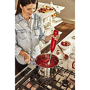KitchenAid Queen of Hearts Hand Blender KHB1231QHSD, 3 Speed, Passion Red