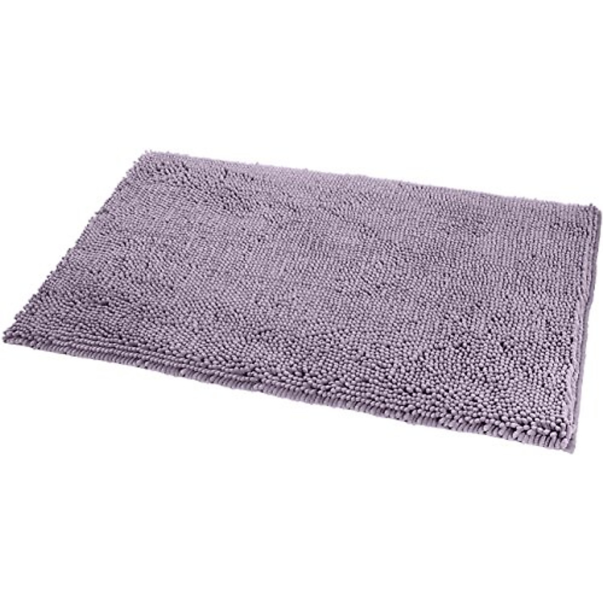 Amazon Basics Non-Slip Microfiber Shag Bathroom Rug Mat, 21" x 34", Lavender