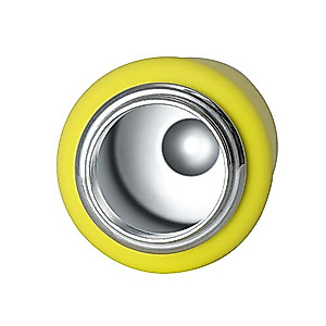 32 oz Baseball Sports Water Bottle Insulated 2 Lids Straw Travel Tumbler Durable Stainless Steel Vacuum Bottle (Yellow)