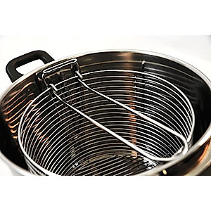 Excelsteel 6 Quart Stainless Steel Stove Top Deep Fryer