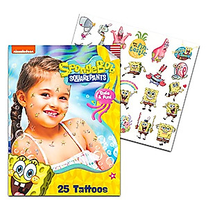 Spongebob Squarepants Jigsaw Puzzle Set - 3 Pack Spongebob Puzzle Bundle (48pc Each) with Stickers and More for Kids Adults (Spongebob Squarepants Party Favors)