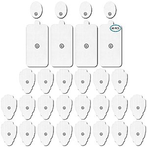 Tens Unit Replacement Pads Tens Pads Replacement Tens Unit Pads Replacement Tens Electrodes Tens Electrode Pads for Tens Unit Muscle Stimulator Pads 30PCS Compatible with Belifu Tens Unit Pads