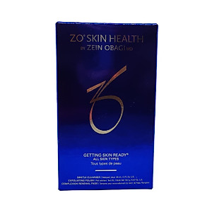 ZO SKIN HEALTH Getting Skin Ready Travel Kit incl. Gentle Cleanser 2 Fl Oz, Exfoliating Polish 0.57 Oz, 30 Complexion Renewal Pads