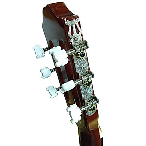 Ubrand A Plate Classical Guitar String Machine Heads Tuning Pegs Keys Tuners Set (2101-GDN02)