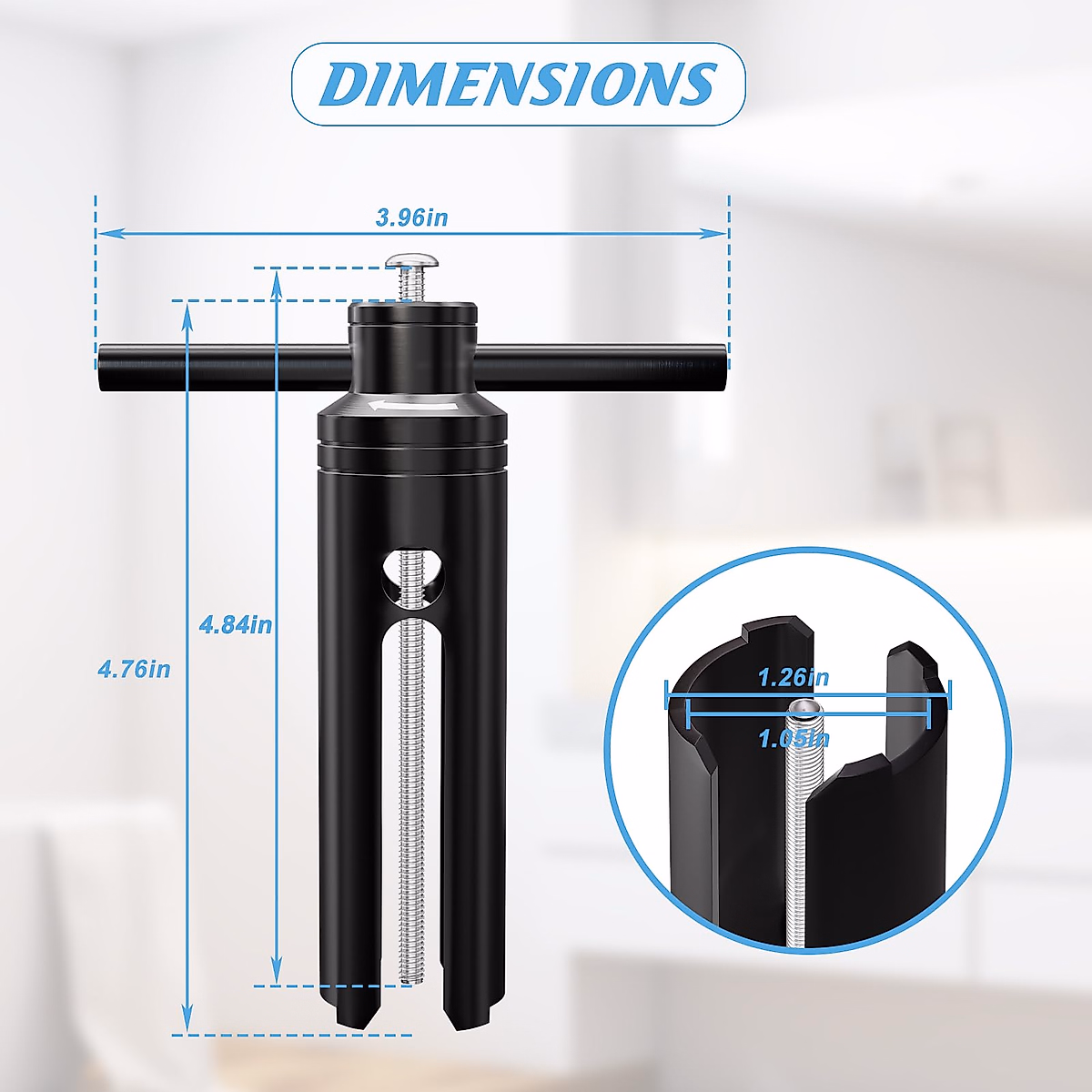 104421U Cartridge Puller Tool with 1222 Replacement Cartridge & Retainer Clip, Compatible with Moen 1222 One Handle Faucet, Bathtub Shower Valve Parts and Removal Tool, Brass and Plastics