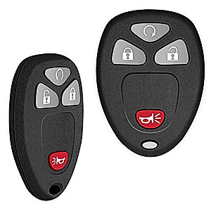 VOFONO Fits for Car Key Fob keyless Entry Remote Control Replacement Chevy Tahoe 2007-2014/ Silverado 1500 2500 2500 2007-2013 GMC Acadia 2007-2016 (OUC60270 OUC60221) 2PC