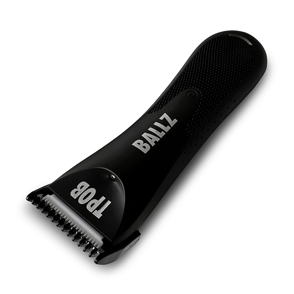 TPOB Ballz Male Grooming Trimmer - Cordless Rechargeable Hair Clippers for Men, Zero Gapped T-Blade, Electric Beard Trimmer Shaver - Black