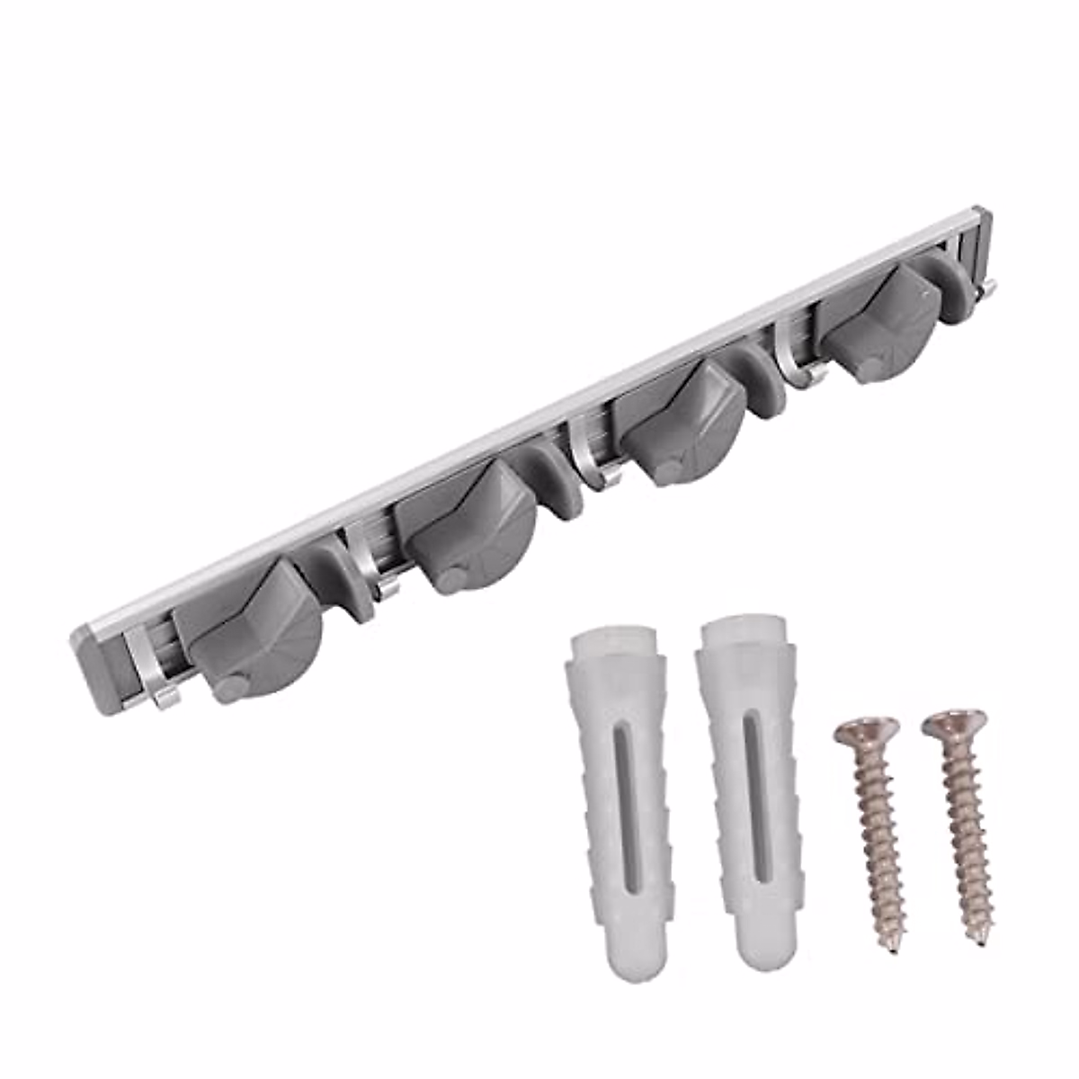 Cabilock Wall Mounted Holder Alumimum Mop Rack Household Metal Abs Wall Mounted Organizer