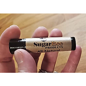 Sugar Bee Products All-Natural Lip Balm - Luxurious Lip Care | Moisturizing & Hydrating | All skin types | Beeswax + Shea Butter + Grapeseed Oil + Vitamin E (Tahitian Vanilla)