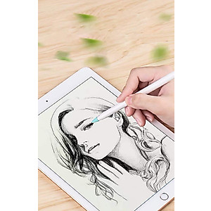 HappyCover Compatible with Apple Pencil Tips, Professional Liquid Silicone Nibs Cover Replacement for 1st & 2nd Gen, Writing Anti-Slip Protective Case for Apple iPad Pencil. (Black)