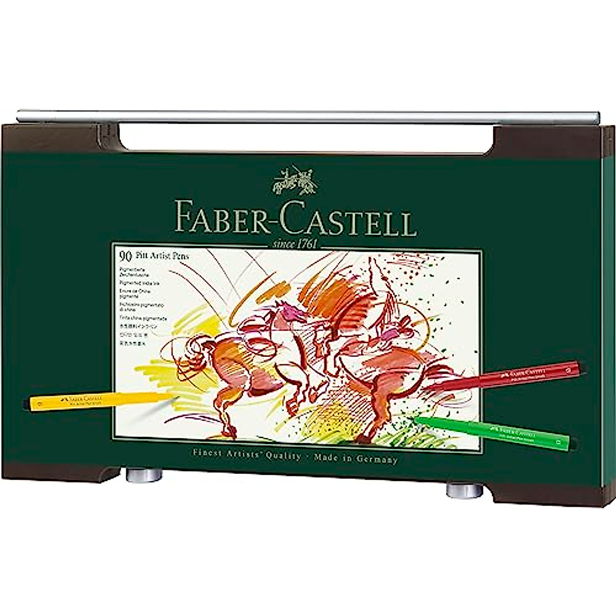 Faber-Castell Pitt Artist Wooden Box, Pack of 90
