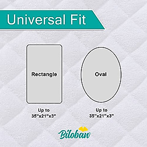 Waterproof Bassinet Mattress Pad Cover, Fits 20.5" x 35" Dream On Me Traveler/Seashell, AMKE 3 in 1, Besrey, TCBunny, Baby Joy, Bellababy Bedside Sleeper, 2 Pack, Ultra Soft Bamboo Terry Surface