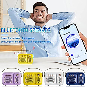 #K0541X Creative Retro Wireless Bluetooth Speaker Mini Portable Mobile Phone Nostalgic Subwoofer Outdoor Portable Small Audio
