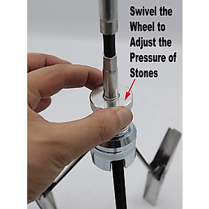 EADUTY Engine Cylinder Hone Tool 2"-7" Diameter Adjustable Deglazer Kit with 3-Piece 4" Long Stones 220 Grit